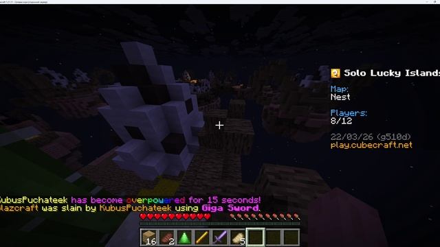 Играю в сервер Cube Craft