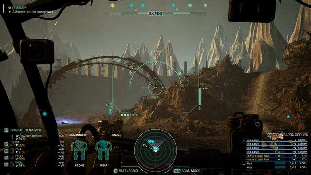 "Свалка" (Scrap Yard) на Куршавеле (Courchevel), в MechWarrior 5 - Clans, 2026-03-22