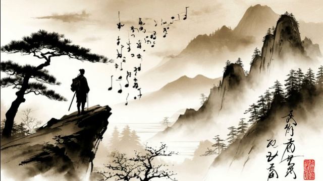 Японские танка и хокку в стиле «Japanese traditional fusion, contemplative».Тема — Путь и созерцание