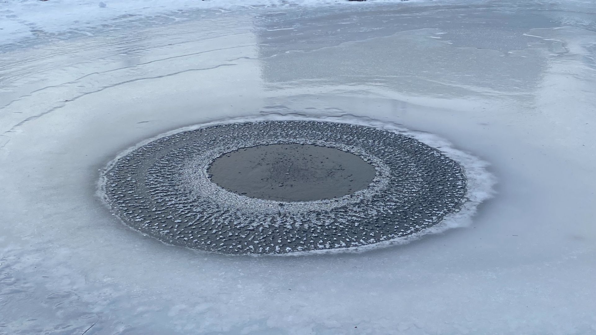 Пруд в марте