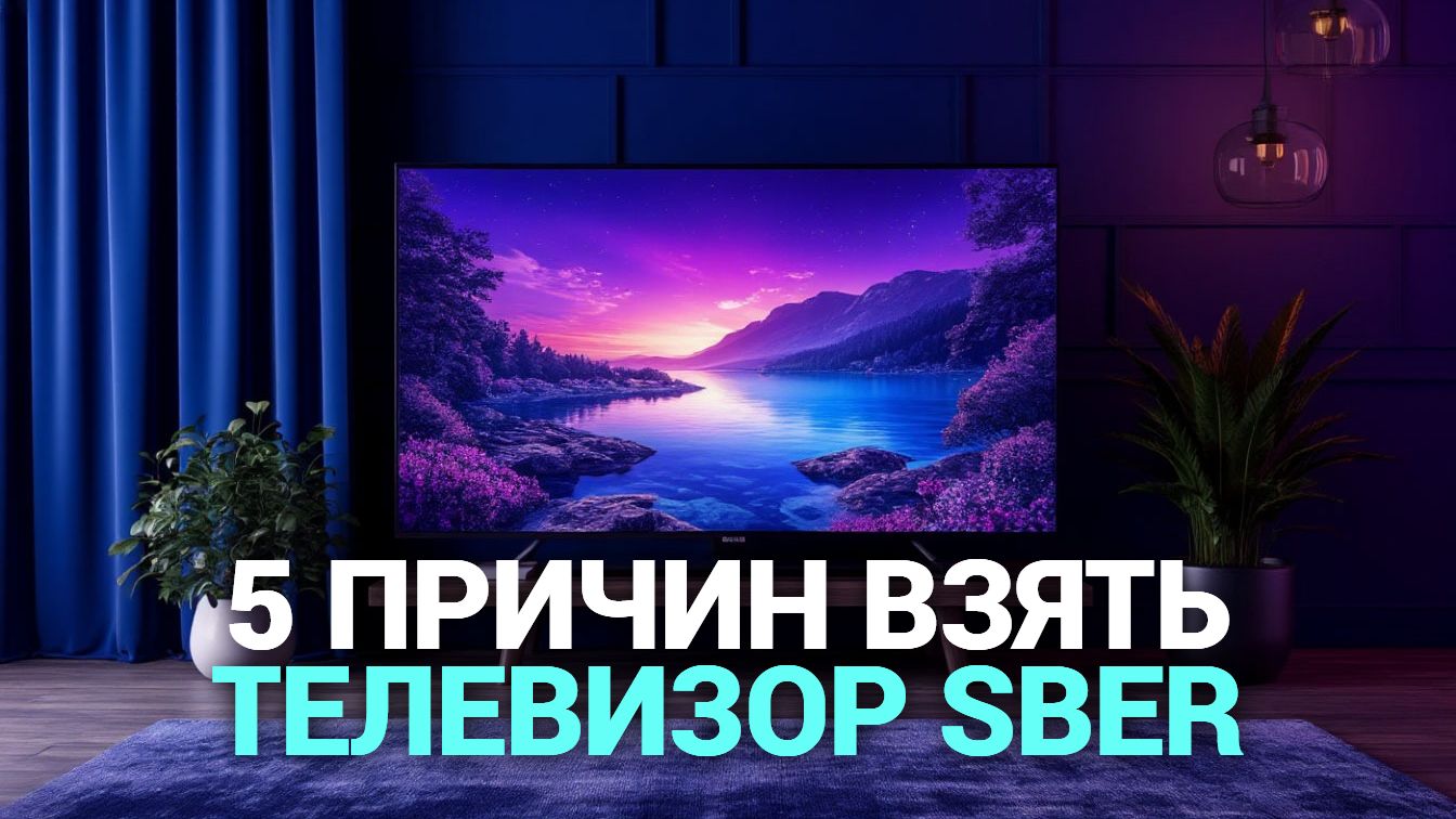 ТОП‑5 телевизоров Sber 2026: выбор с QLED и 4K для гостиной