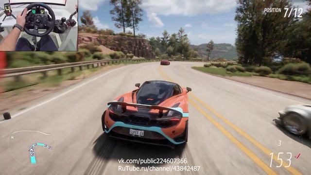 🏎️ McLaren 765LT против гоночных игрушек в Forza Horizon 5: тест с рулём Logitech G923