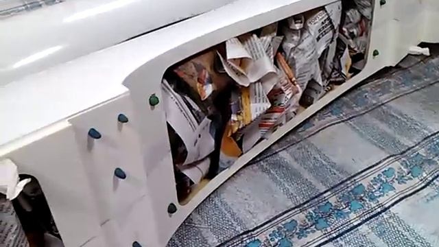 №3- Подготовил фюзеляж к грунтовке.