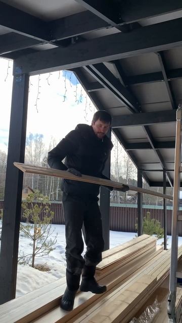 Подшивка кровли из имитации бруса