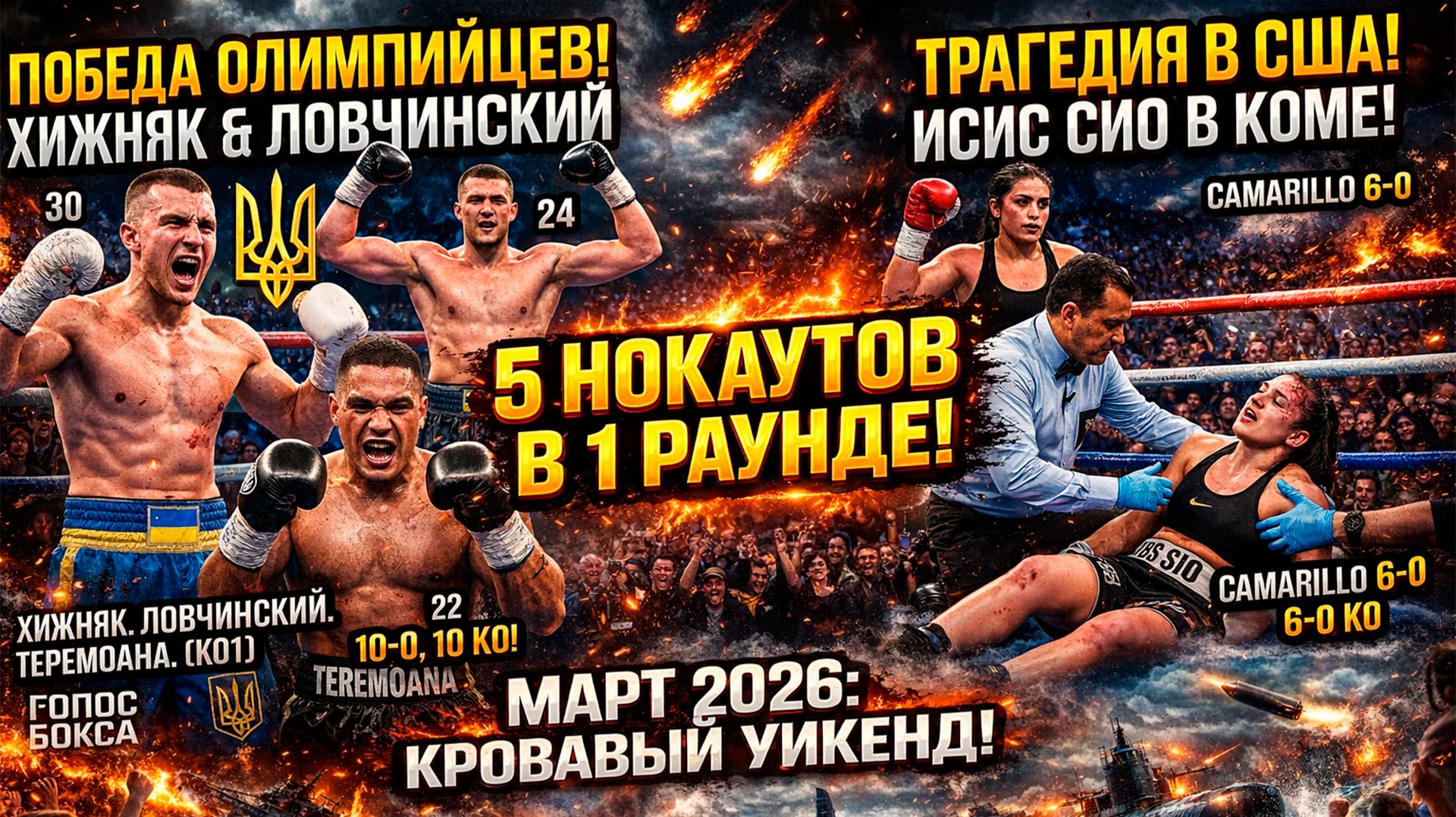 БОКС. ЛУЧШИЕ НОКАУТЫ 2026 - ВЗРЫВНОЙ МАРТ, часть вторая