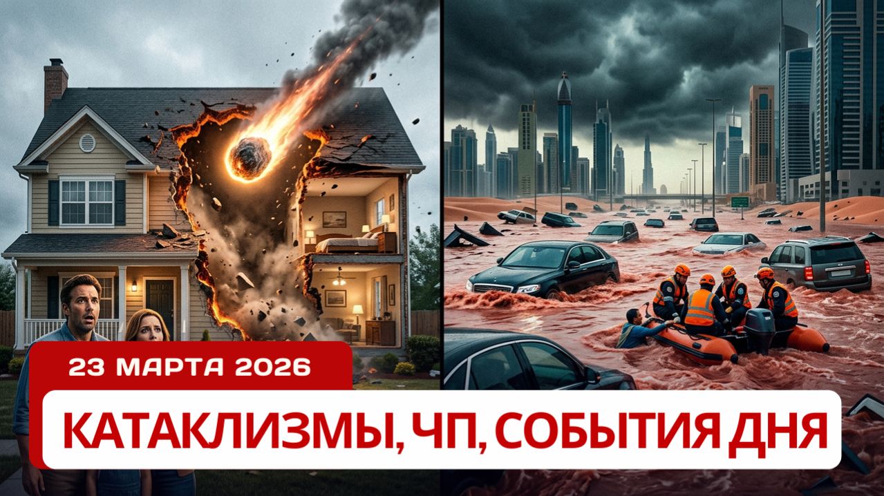 Новости Сегодня 23.03.2026 - Катаклизмы, ЧП, События дня | Европа США Индия Россия Китай