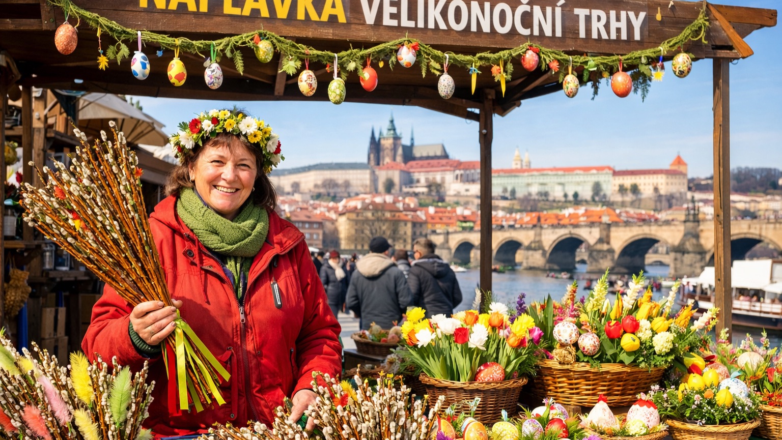⭐ Прага. Рынок на Наплавке — фермерский рынок у реки | Чехия 4K
