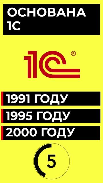 В КАКОМ ГОДУ ОСНОВАНА 1С