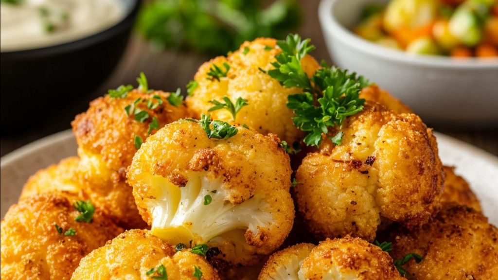 Цветная капуста, жареная