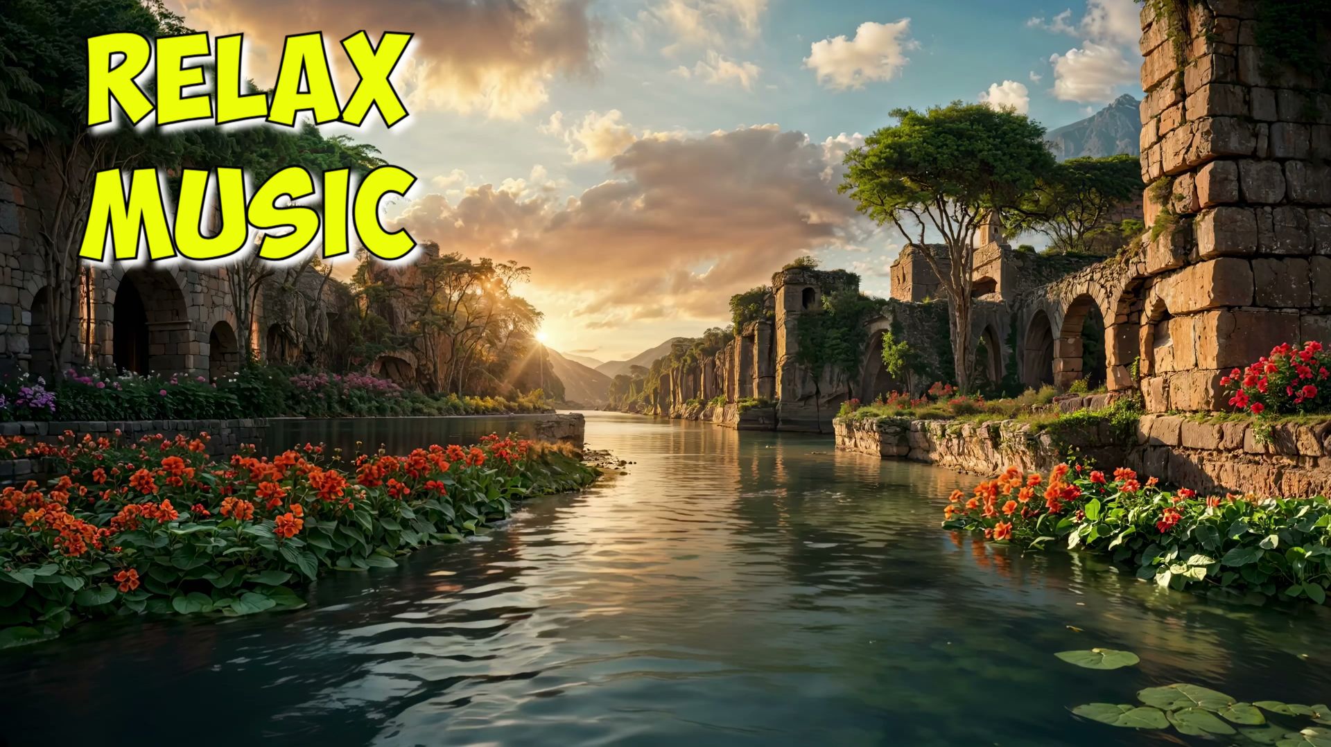 Музыка для релакса, сна и отдыха, 4K пейзаж, relax music