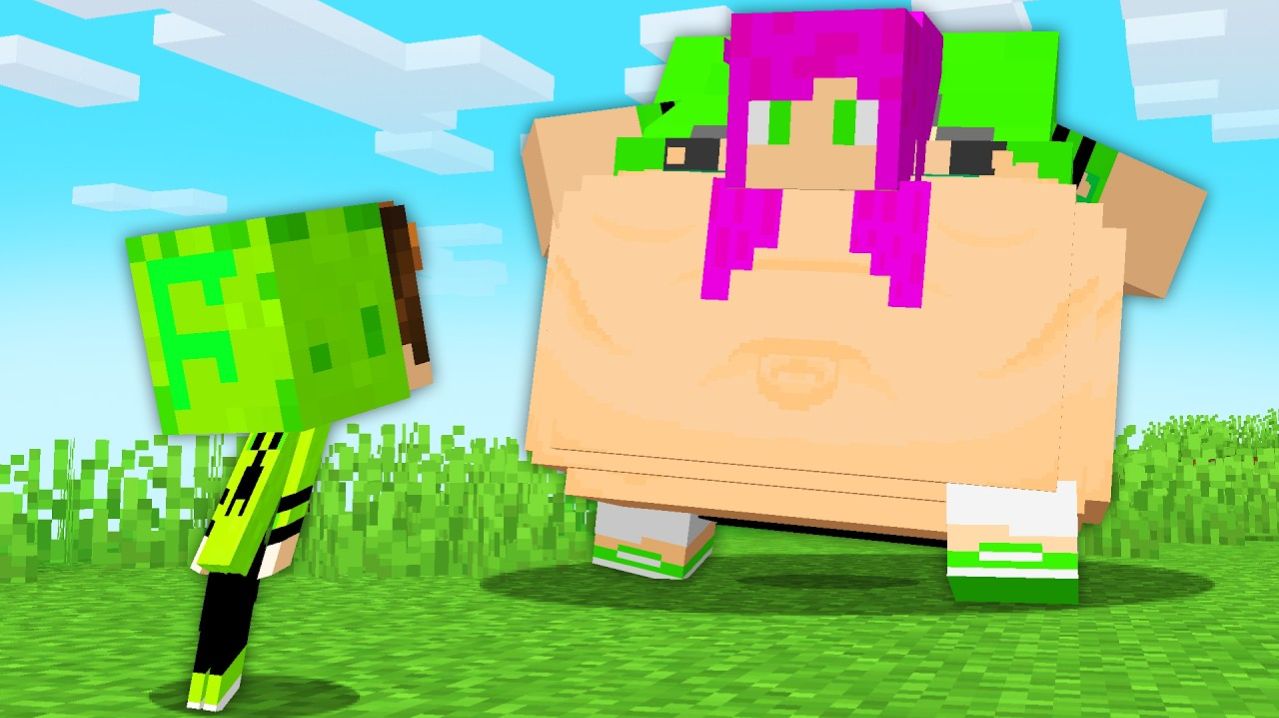 Моя ДЕВУШКА стала ГИГАНТСКОЙ и попыталась МЕНЯ СЪЕСТЬ - Приколы Minecraft