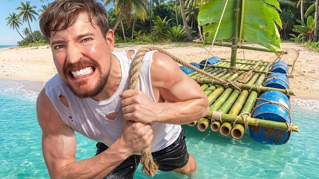 В Ловушке На Острове, Пока Я Не Построю Лодку - MrBeast