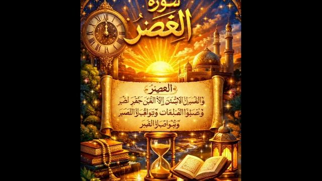 Сура Аль-Аср | Напоминание о ценности времени | Красивое чтение Корана