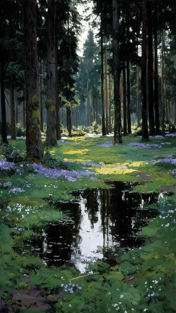 Лесная низина (картина #1117) / Арт-студия Нормова