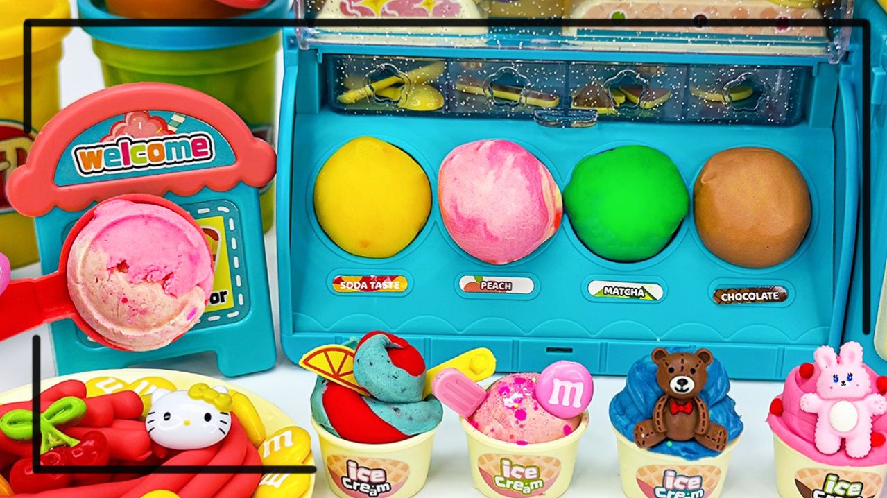 Мультики для девочек. Набор Play-Doh Магазин мороженого и десертов 🍦. Смотреть мультики для детей.