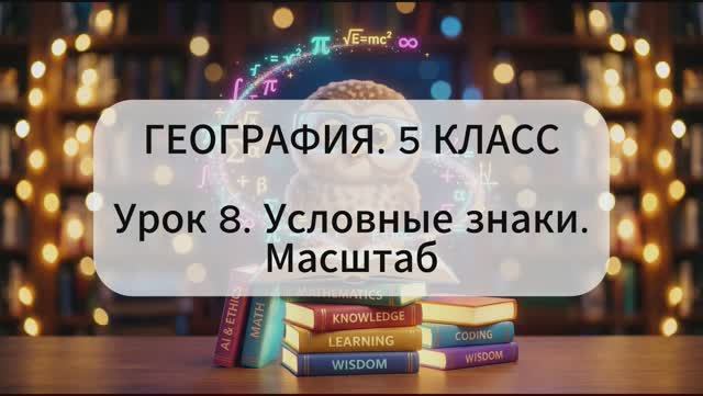 География. 5 Класс. 8 Урок. Условные знаки. Масштаб