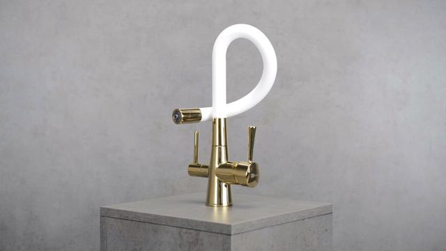 Смеситель для кухни с подключением к фильтру Lemark Comfort LM3075G-White