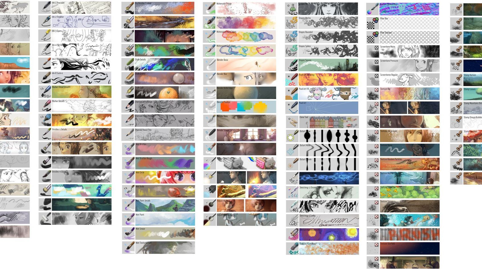 Настройка кистей в крита