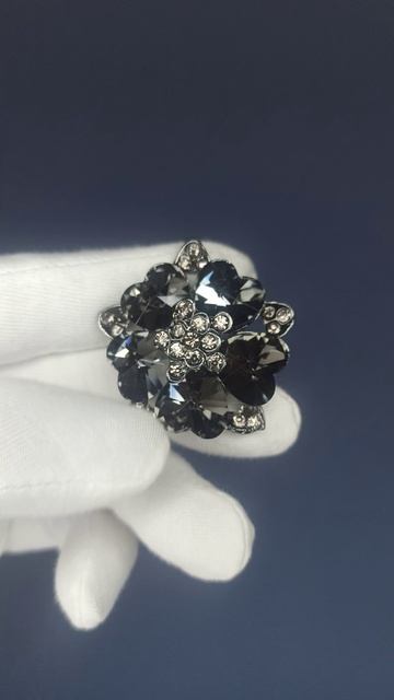 Украшение пришивное темный никель. Артикул 02848