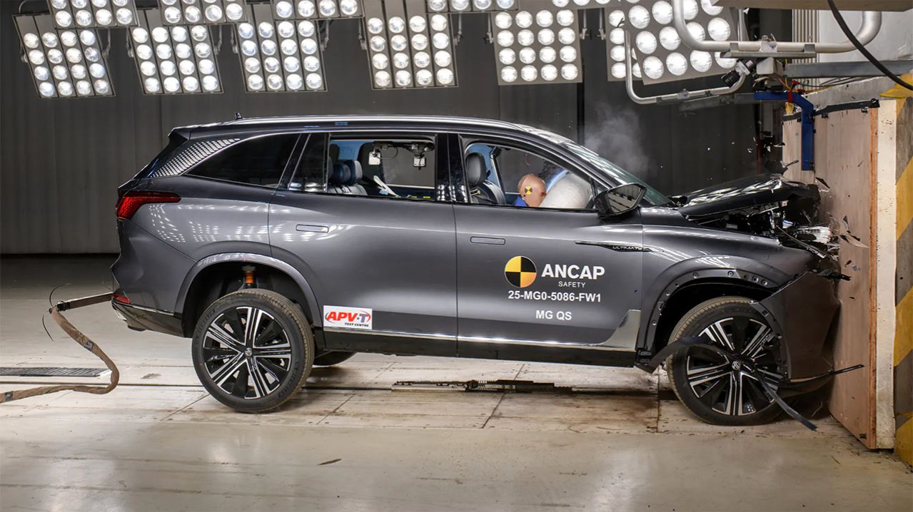 Краш-тест нового Москвич М90 (MG MGS9) 2025 года от Euro NCAP на CarMaps.Ru