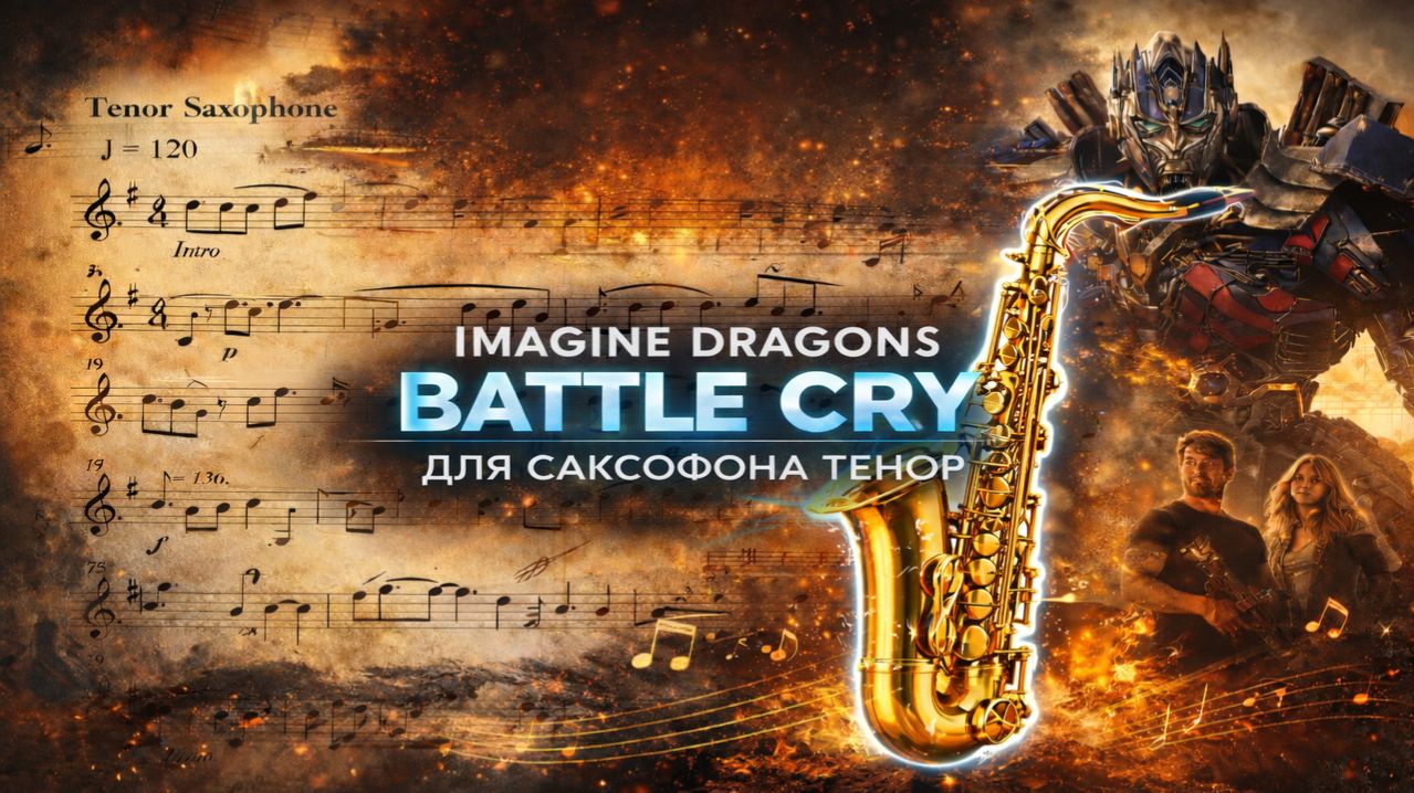 🎷 Sax Tenor — Battle Cry (Imagine Dragons) | Видеоминус
