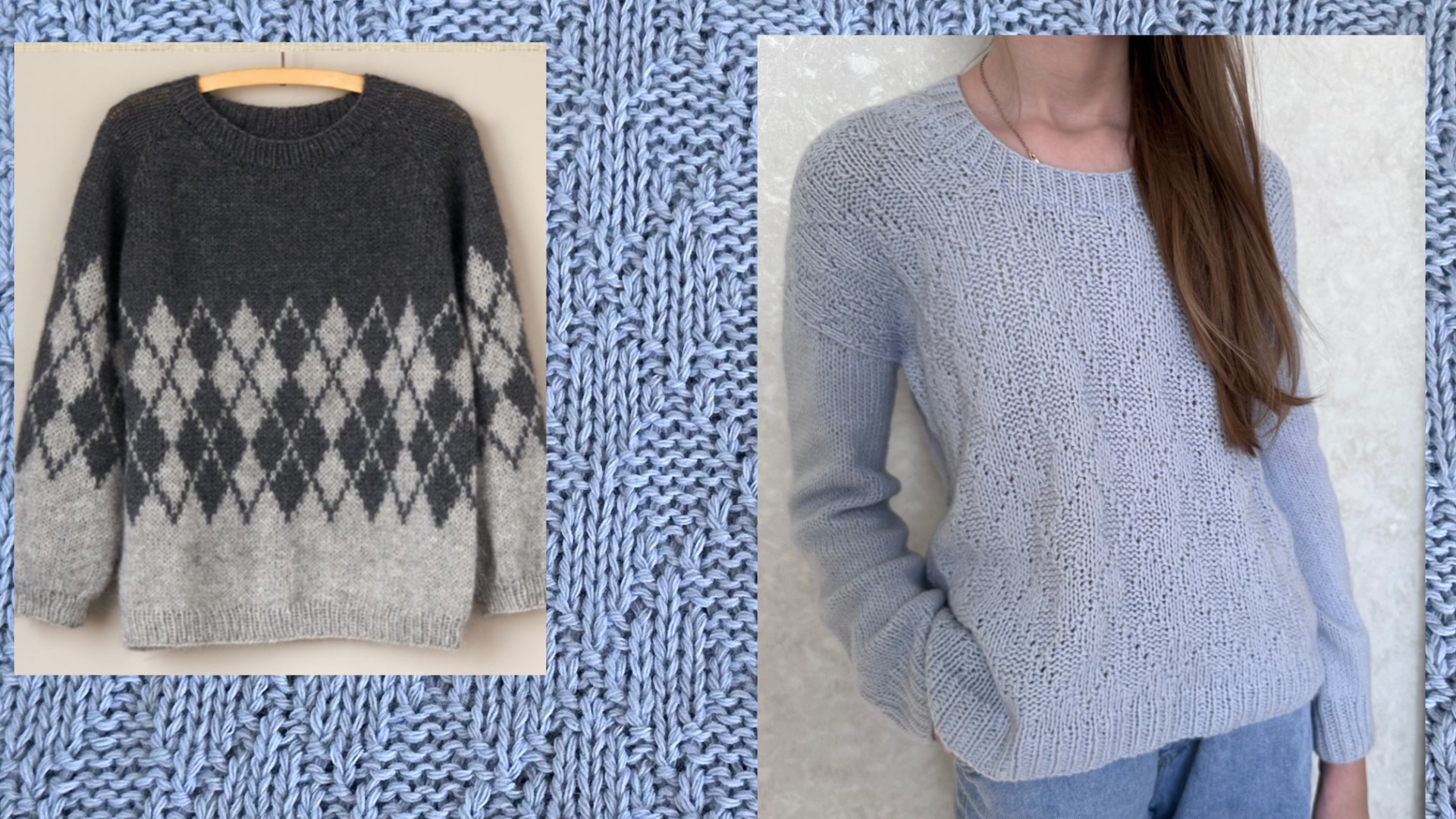 ✨Модный узор «Ромбы» в технике теневого вязания ✨ МК лайт 🧶