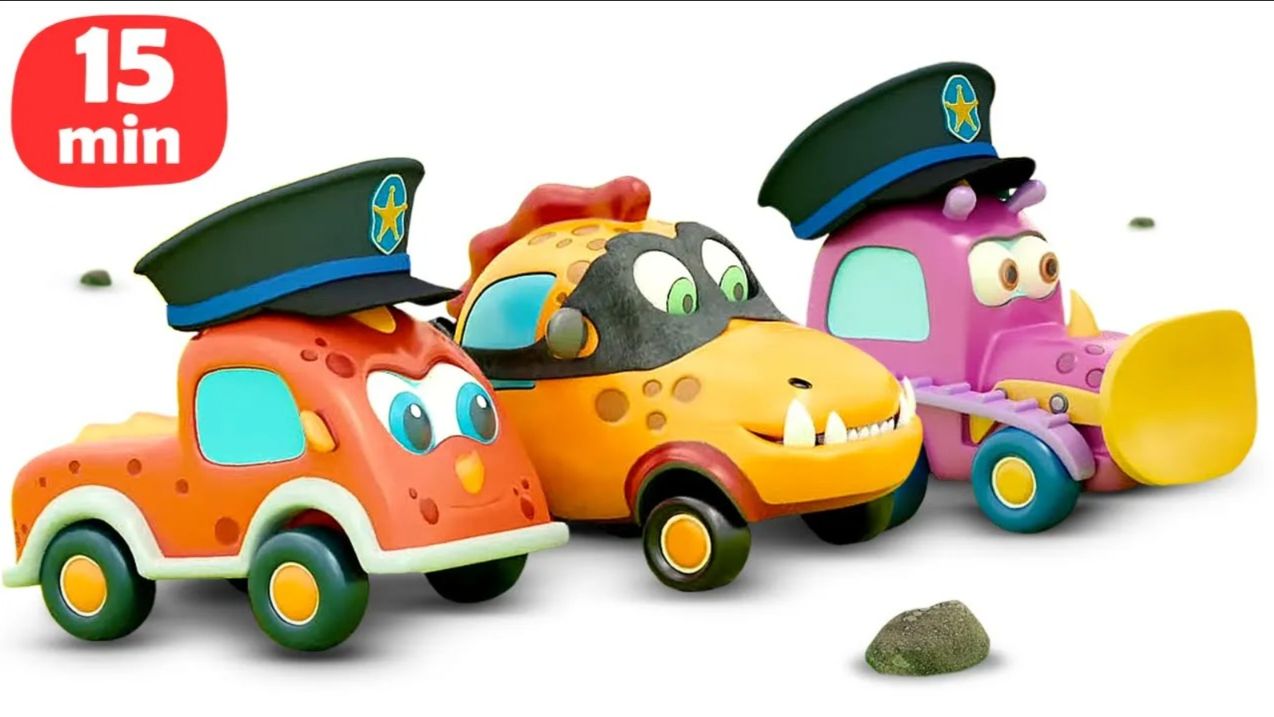 Весёлые игры с машинками Мокас — Сборник мультиков для детей — Развивающие мультфильмы