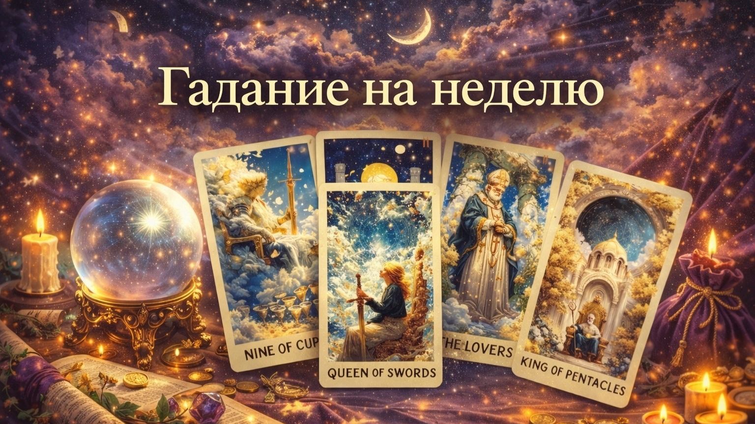 Гадание на НЕДЕЛЮ - что будет за 7 дней? Расклад Tarot