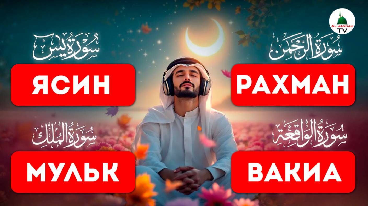Фатиха, Ясин, Мульк, Вакиа, Рахман / Коран На Ночь