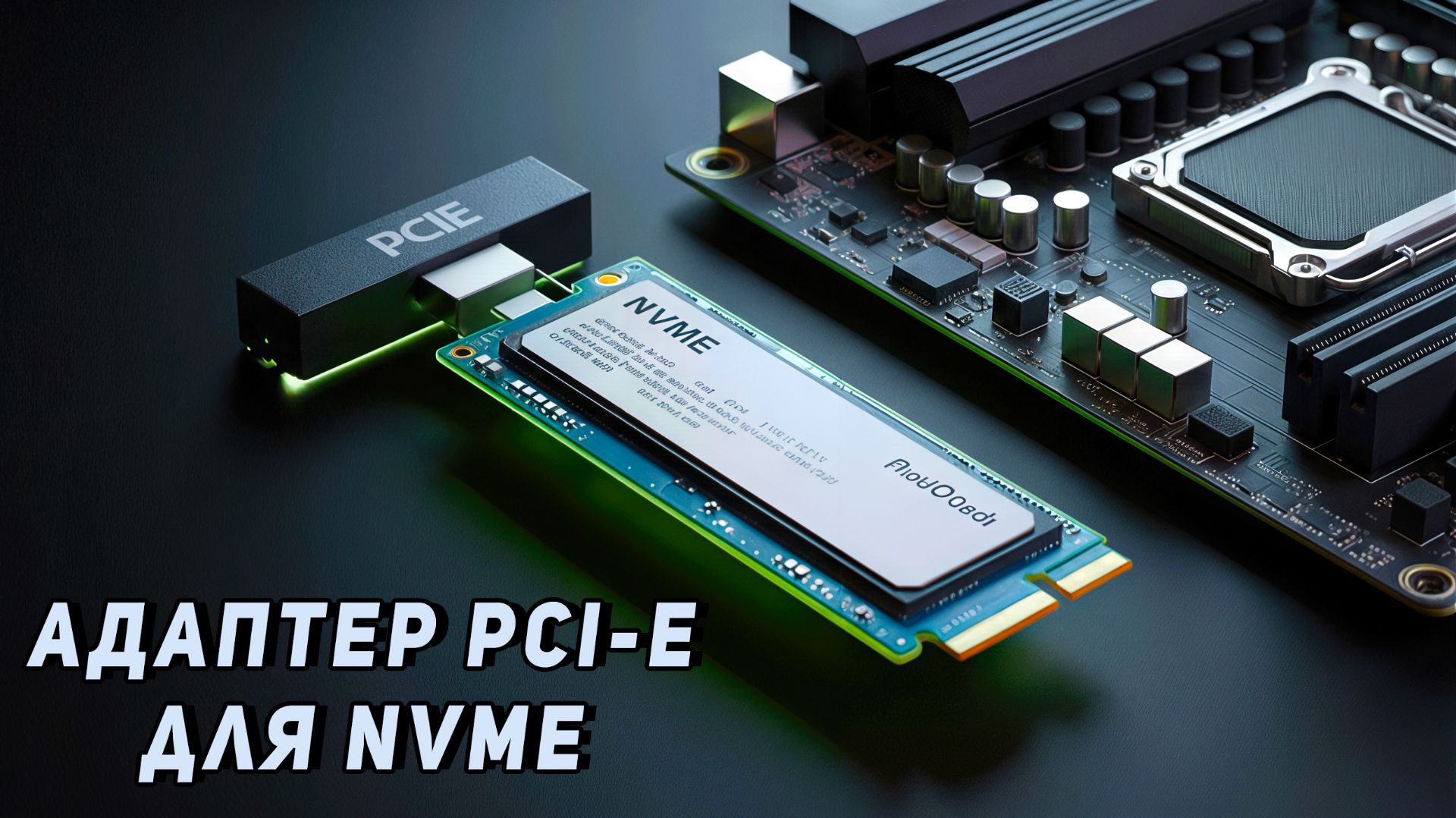 Как подключить M.2 SSD(NVME) к ПК, если ОТСУТСТВУЕТ СЛОТ M.2 на МАТЕРИНСКОЙ ПЛАТЕ | Адаптер PCI-E