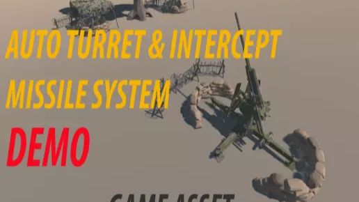 Asset Unity - Simple InterceptMissile&TurretBehaviour (Пакет ресурсов для ракет и турелей Unity)