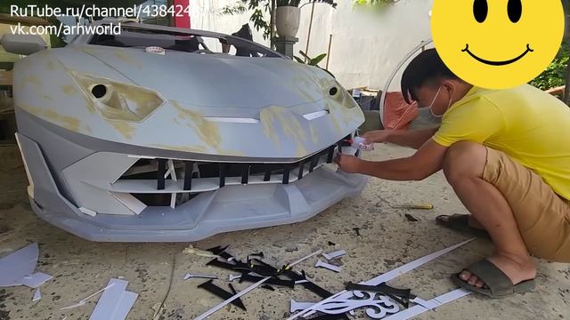 Мужчина собрал невероятную Lamborghini с нуля за 10 мес! Полный процесс сборки суперкара руками