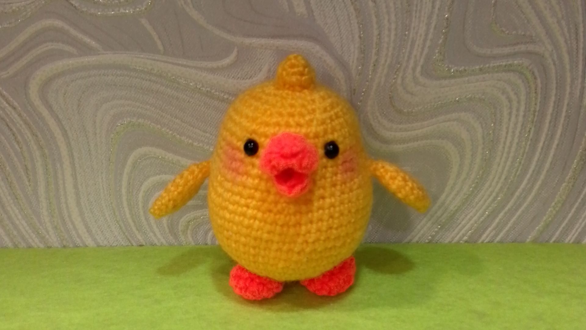 Как связать цыплёнка крючком