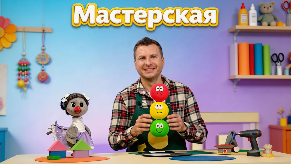 Мастерская: Делаем светофор! ✨ Шоу для детей С добрым утром, малыши! (2023) №36045