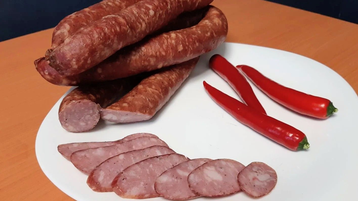 Кольцевая домашняя колбаса