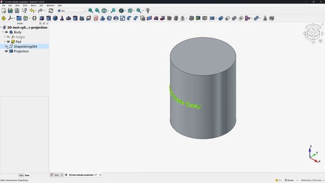 3 простых способа создания 3D–текста в FreeCAD - Плоские и криволинейные поверхности