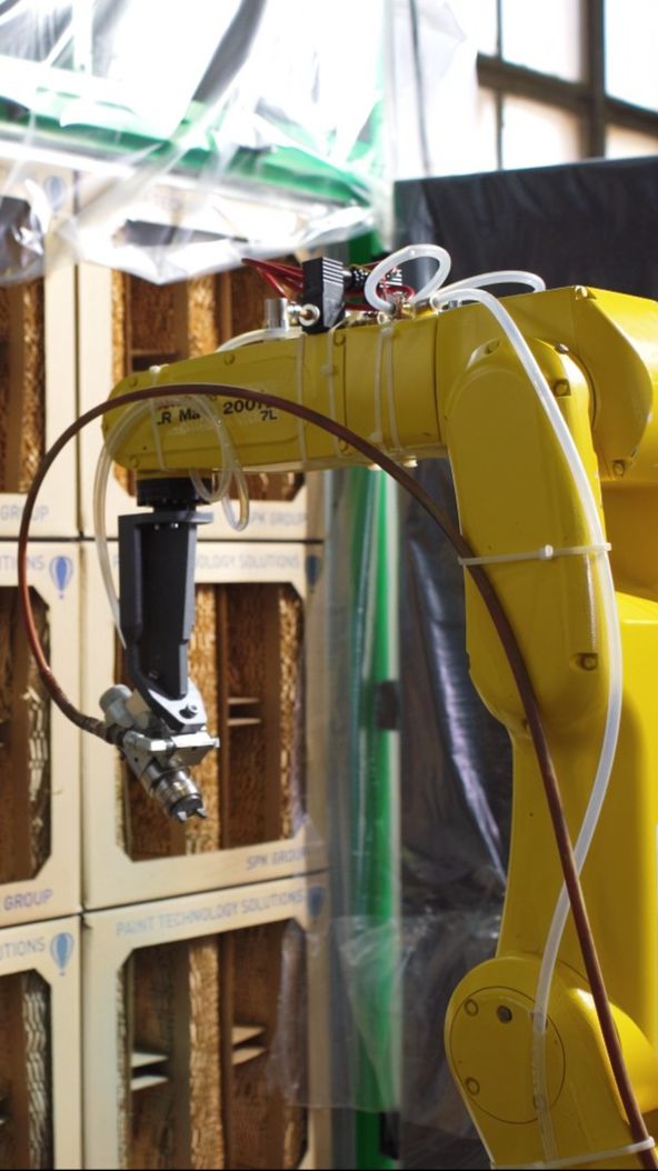 Программирование окрасочного робота #спкгрупп #роботы #покраска