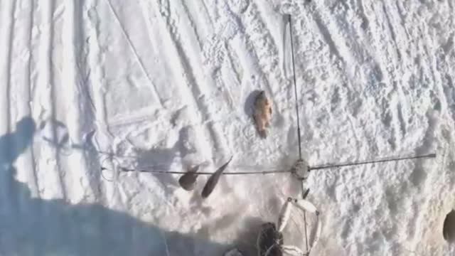 Попал в сильную метель но рыбалка удалась!!! Рыбалка на Хапуги!!!