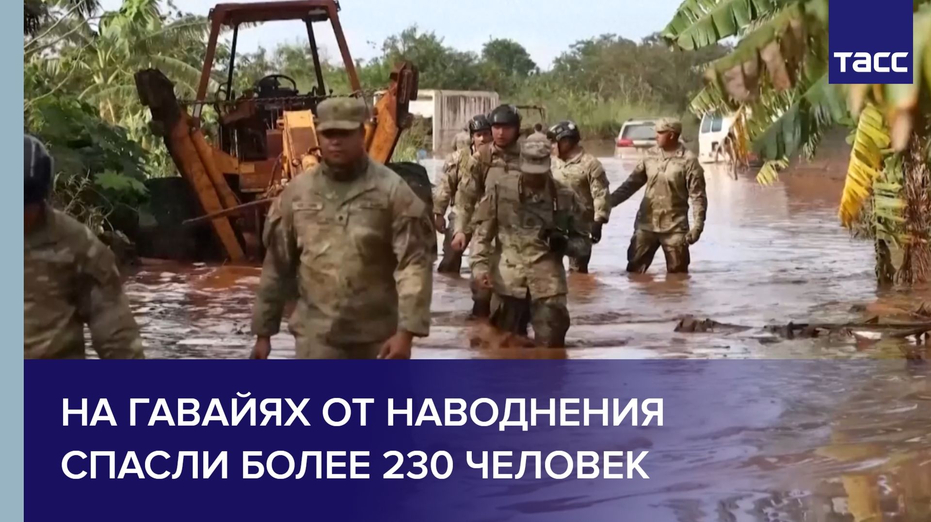 На Гавайях от наводнения спасли более 230 человек