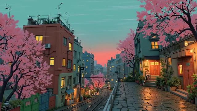 Весенний город Lo fi City🌃 Lofi Beats для сна, расслабления Lofi music Lofi Live Лофи Хип Хоп