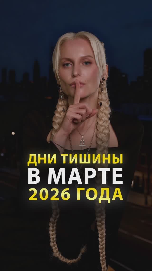 Дни тишины в марте 2026 года
