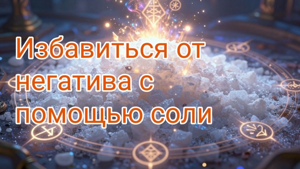 ОЧИЩЕНИЕ ОТ НЕГАТИВА С ПОМОЩЬЮ СОЛИ