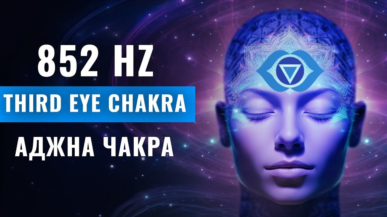 852 Гц Волшебное Открытие Аджны 🧠 Пробуждения Интуиции и Гармония Шестой Чакры для Ясного Видения