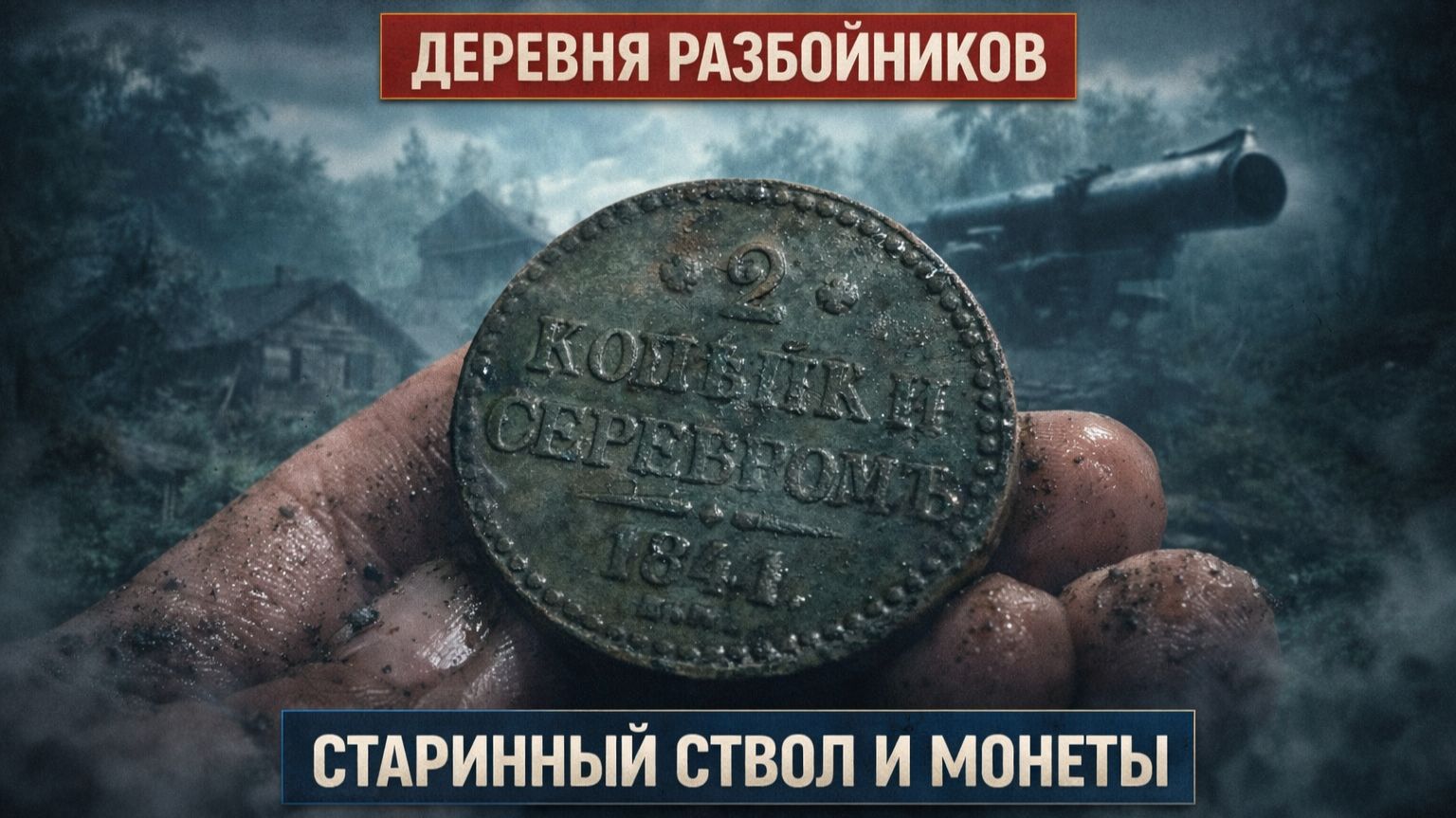 НАШЁЛ СТВОЛ И МОНЕТЫ В ЛЕСУ: деревня разбойников