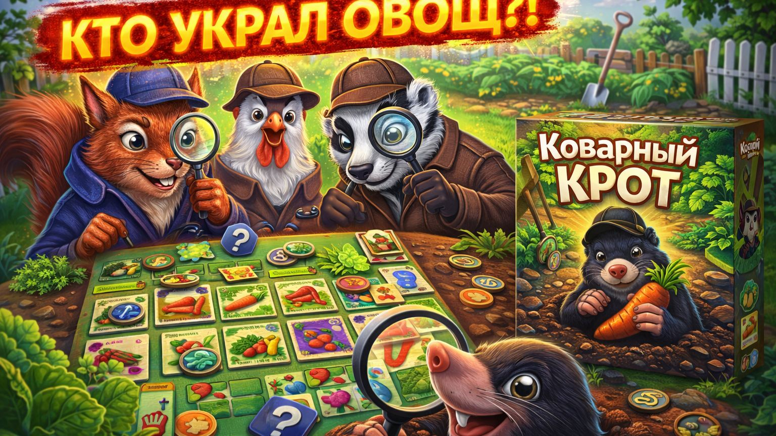 Коварный крот — правила игры | Обзор, как играть, детектив для семьи