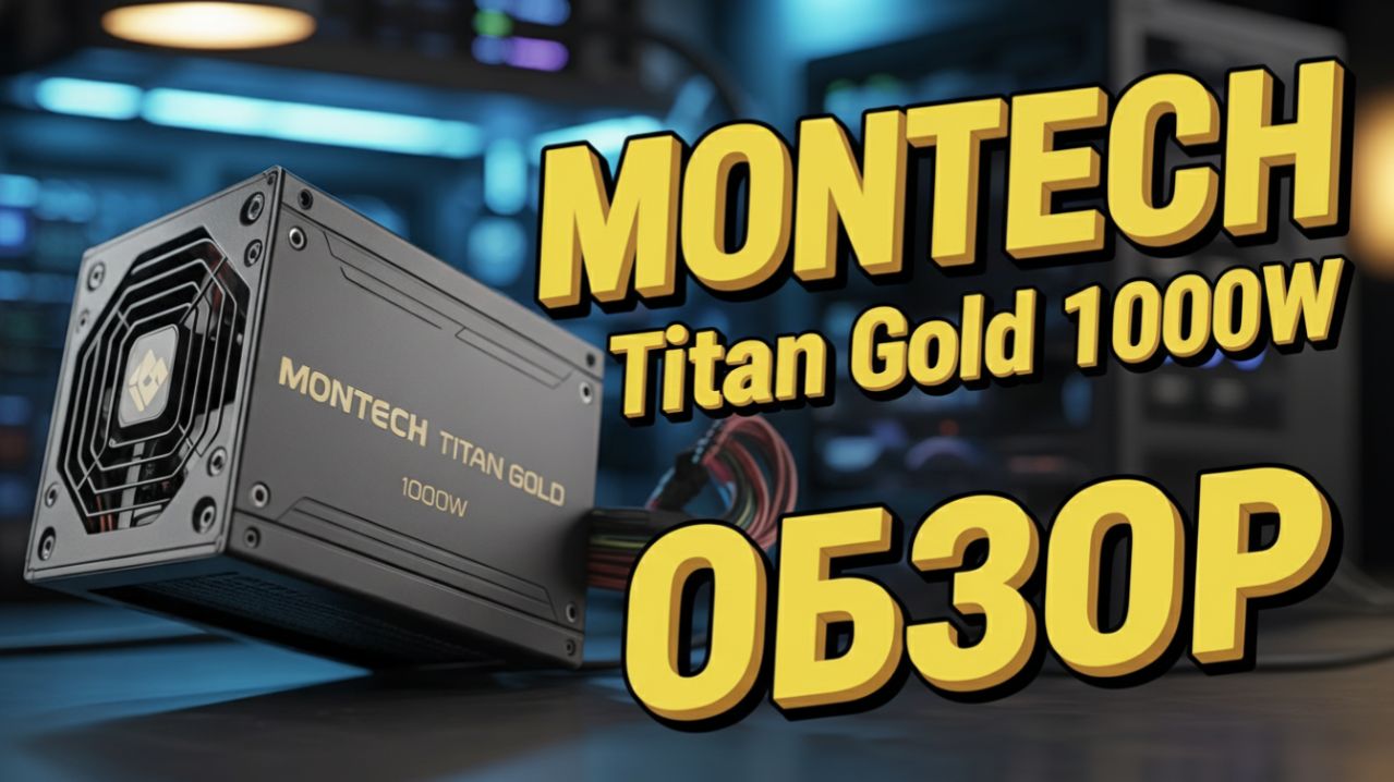 ОБЗОР и ТЕСТ Блока Питания Montech Titan Gold 1000W | Smart Zero Fan, 80 Plus Gold, 10 ЛЕТ ГАРАНТИИ