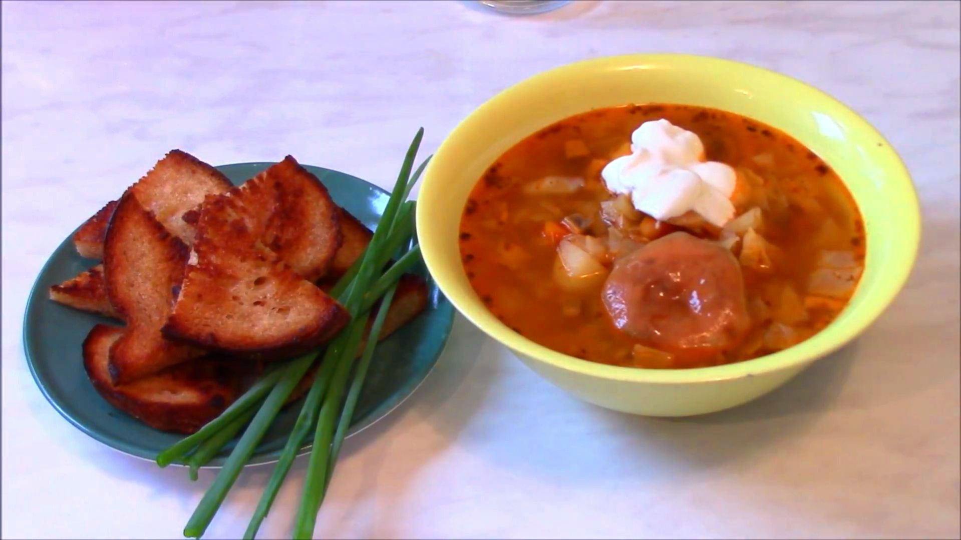 Щи с грибами монастырские