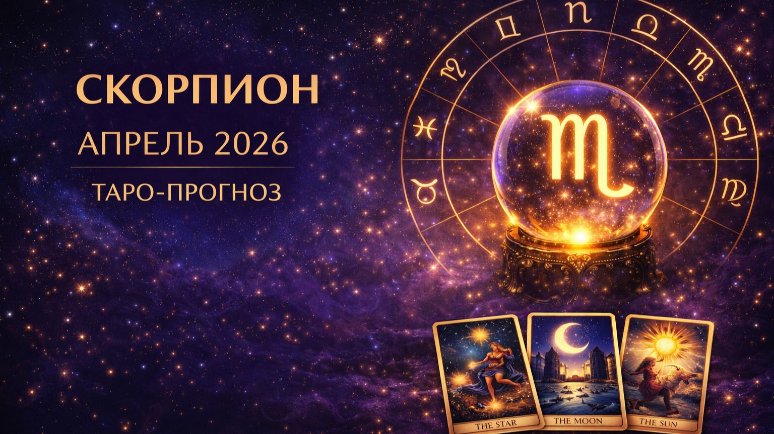 Скорпион ♏ Таро прогноз на апрель 2026 года