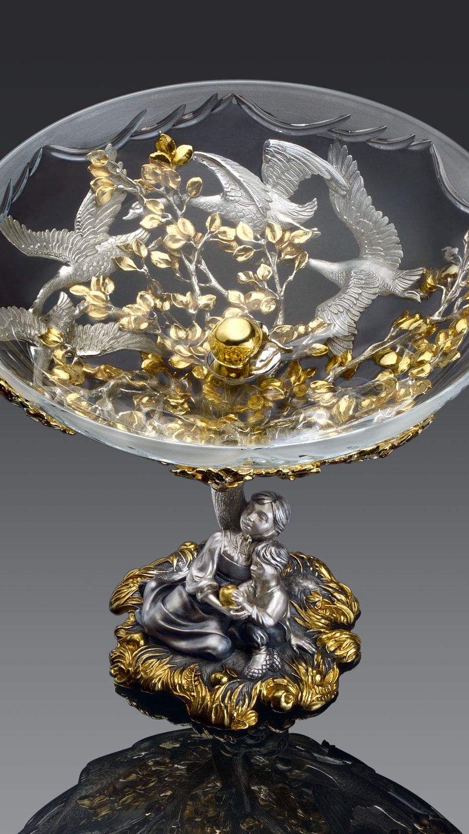 Ваза "Гуси-лебеди" Уход