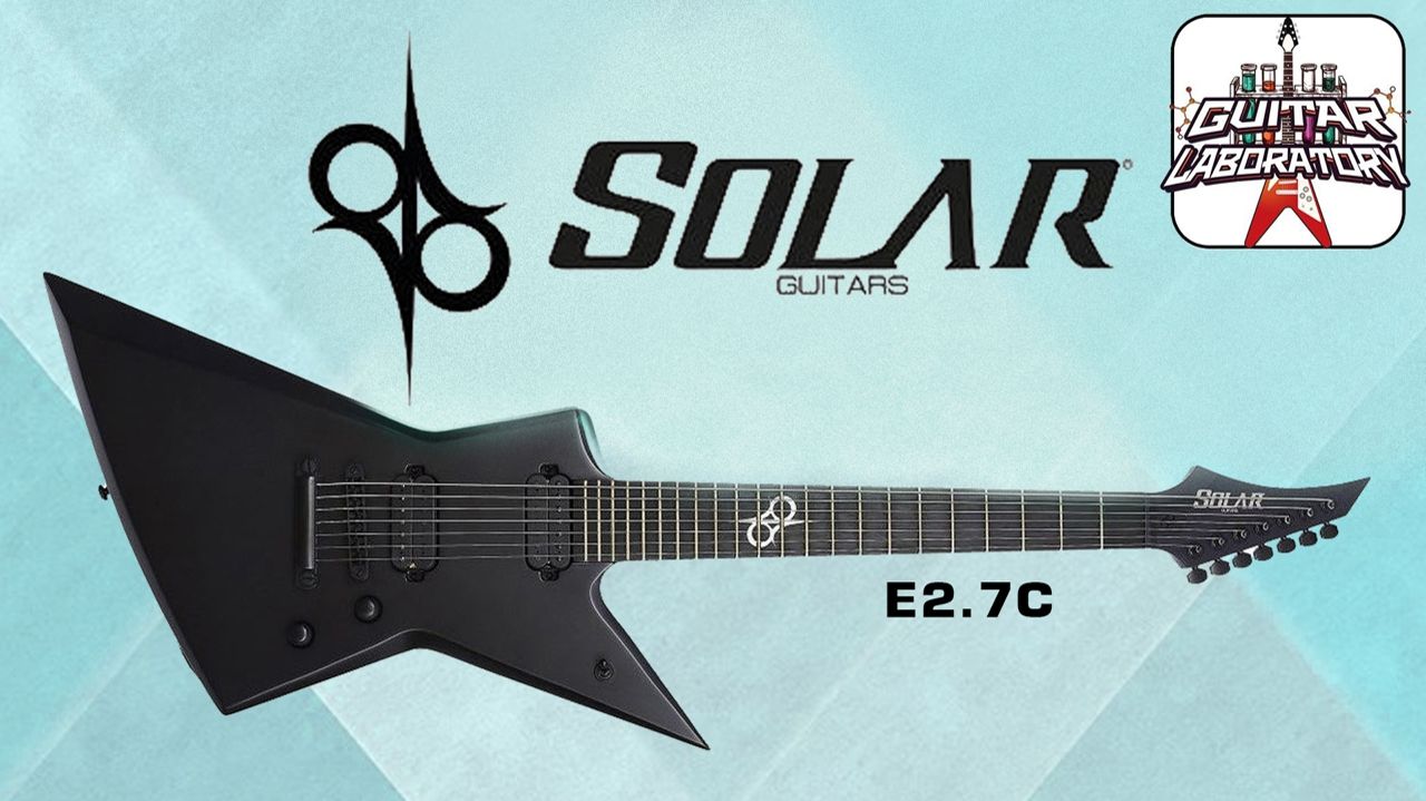 Электрогитара Solar E2.7C - семиструнный эксплорер!